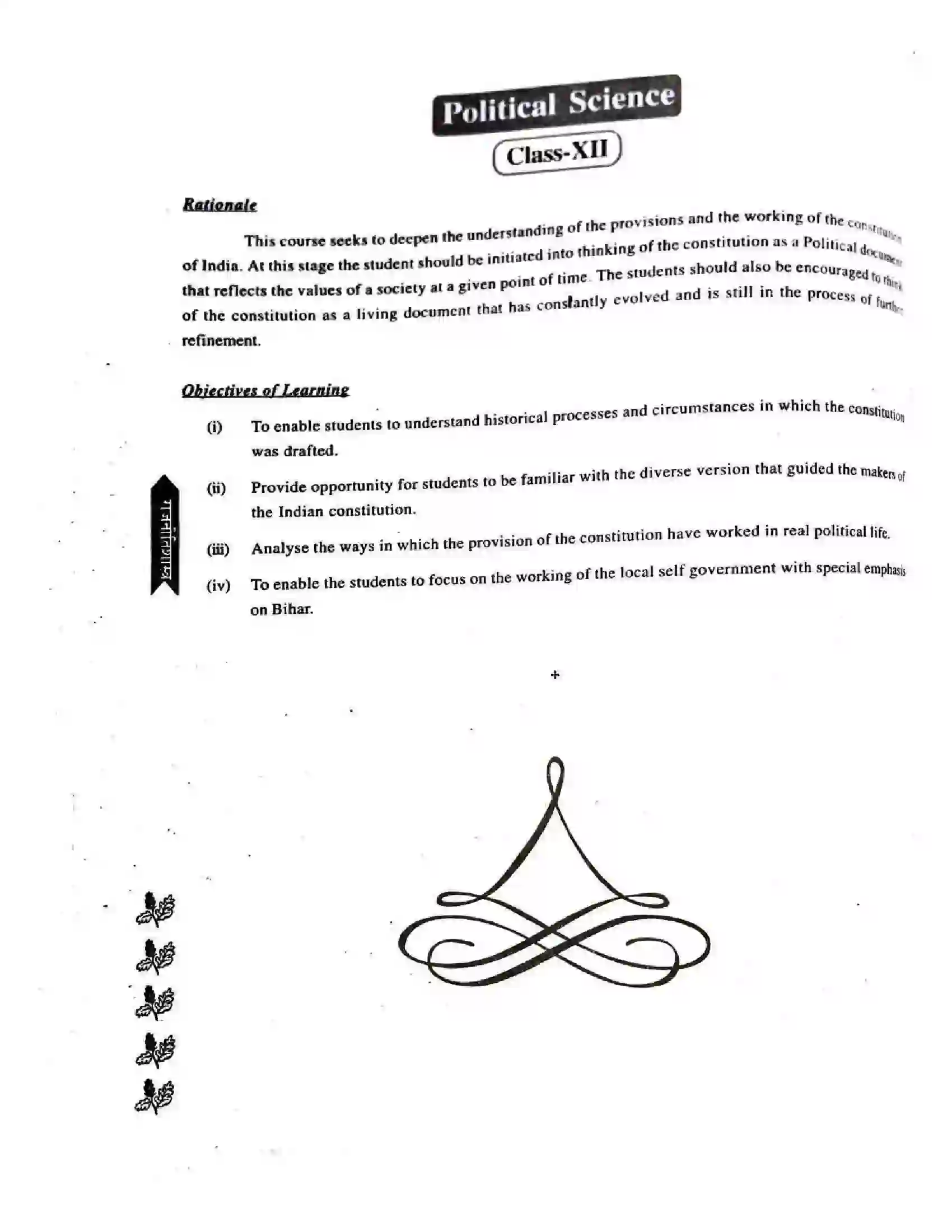 Bihar Board Class 12th 2025-26 Political Science Syllabus - Free PDF ...